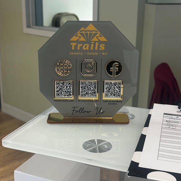 Office Desk Nameplate ENGRAVED Acrylic Block Personalized Desk Name ...