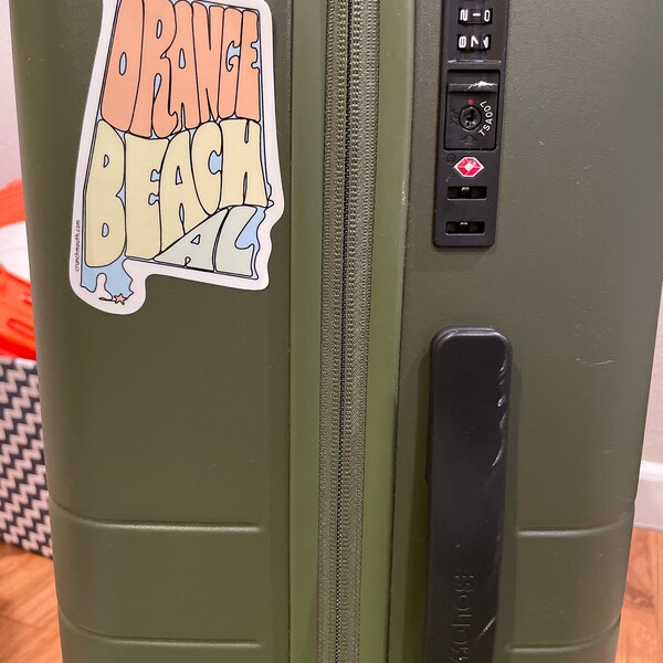 ORANGE BEACH ALABAMA Travel Sticker *weatherproof* *stick 'em Anywhere ...