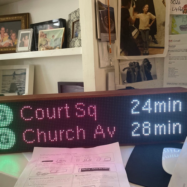 NYC Realtime Subway Clock - Etsy