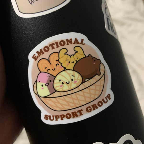 Emotional Support Sticker, Pan Dulce Sticker, Conchas Sticker, Latin ...