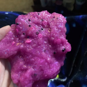 Dragon Fruit Jelly Cube Slime Pink Clear Scented Slime, Birthday Party ...