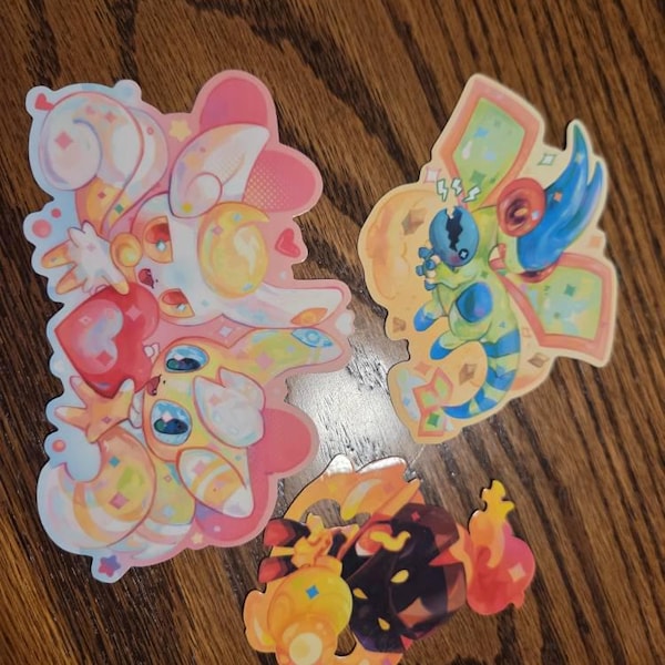 Armarouge Ceruledge Poke Monster Vinyl Waterproof Die Cut Stickers ...