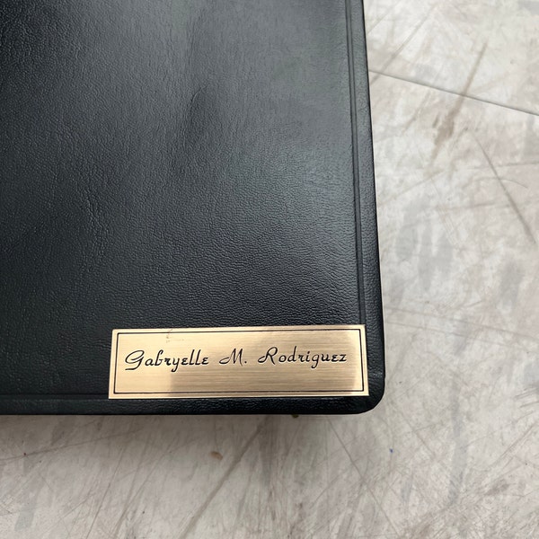 PERSONALIZED *** Bible Name Plate - Silver - Gold *** Custom Name ...