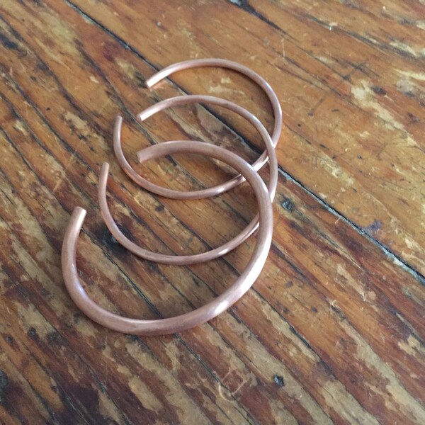 Copper Bangles-plain Copper Round Copper Women's Copper Bangles-men's ...