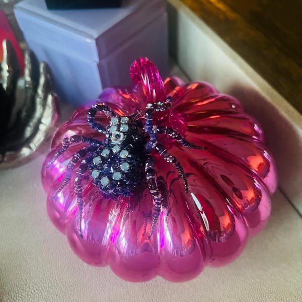 Austrian Crystal Handmade Pink Bug Brooch Pin,beaded Crystal Pink ...