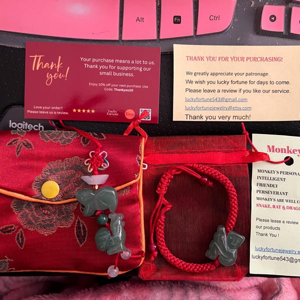 SNAKE - 2025 Year of Snake , Real Jade Good Luck Zodiac Charm With Coin ...