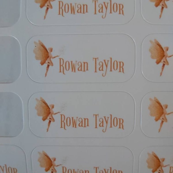 Personalised Stick on Clothes Labels, Name Labels, No-iron No-sew ...