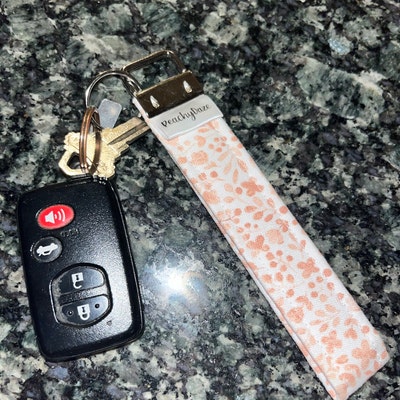 Floral Keychain Wristlets, Neutral Key Fobs, Wristlet for Keys, Key ...