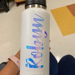 Happy Font Layered Decal, Vinyl Stickers For Tumblers, Water Bottles
