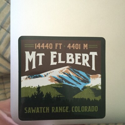 Mt. Elbert Decal Sticker - Etsy