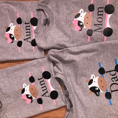 Cow Monogram SVG. PNG. 4 Versions Cricut Cut Files, Layered Files ...