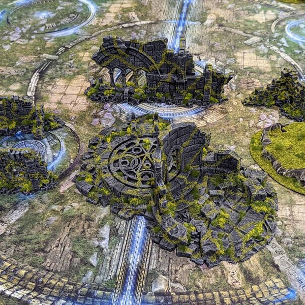 Arcane Sanctum STL File - Ancient Ruins - Wargame Terrain Miniature ...