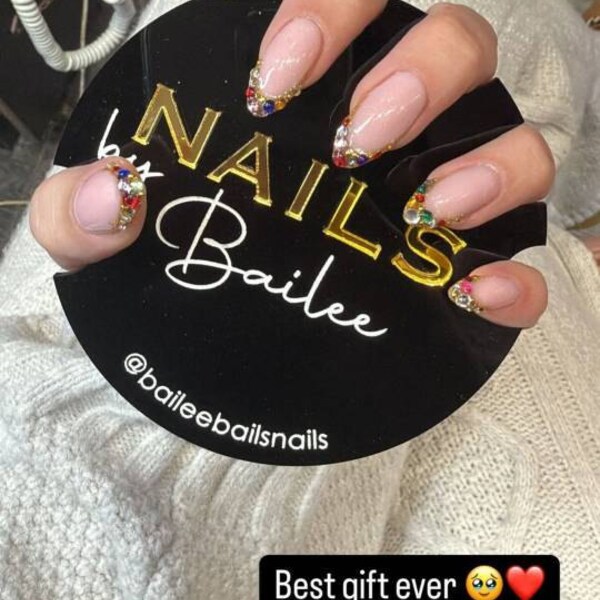 Nailfie Disc Personalized Nail Photo Prop Acrylic Photo Prop Social ...