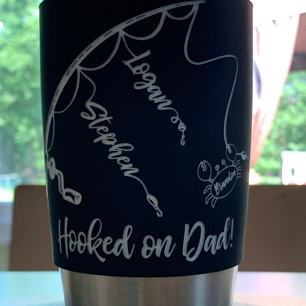 Laser File — Hooked on Daddy + Hooked on Pop Pop Double-design SVG W ...