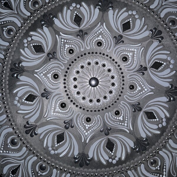 Large 24 Inch Original Mandala Painting, Wall Hanging, Mandala Art ...