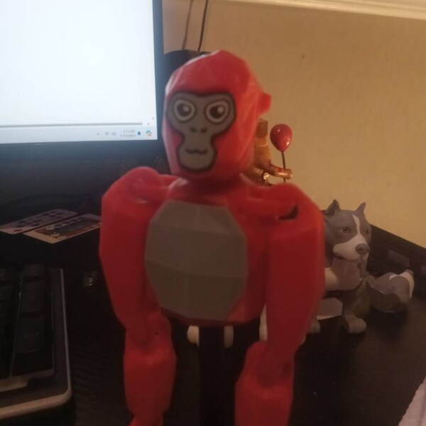 Mini Gorilla Tag Flexi Fidget Toy 6 Version Rotatable Head Optional ...