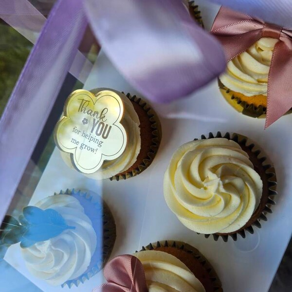 Will You Be My Godmother Cupcake Disc Cupcake Disc Gold Cupcake Disc ...