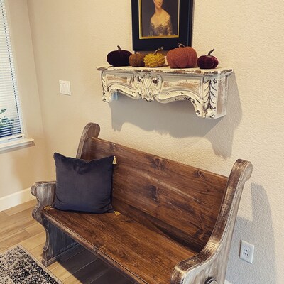 IN STOCK: Harvest Church Pew Bench / Foyer, Entryway Furniture ...