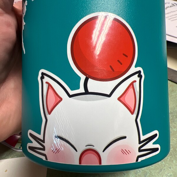 Moogle Vinyl Peeker Sticker Final Fantasy Car Safe - Etsy