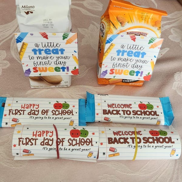 Printable Back to School Tag - a Little Treat to Make the First Day ...