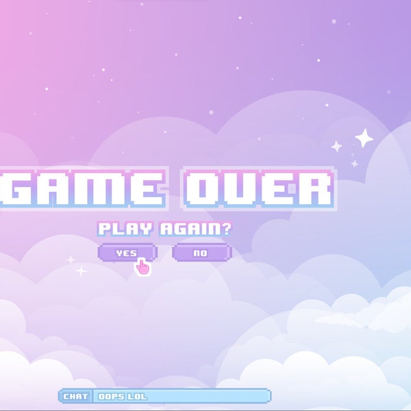 Game Over Pastel Desktop Wallpaper Background | Retro Pixel Pink ...