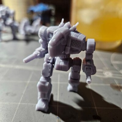Battletech Miniatures Museum Scale Mechs MWO Style 3D Printed on Demand ...