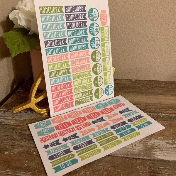 Planner Stickers, Back to School Planner, School Calendar, Teacher ...