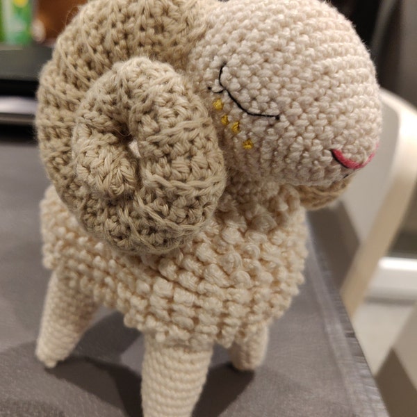 Ram Amigurumi Pattern, Crochet Sheep/lamb/aries Pattern ENG, UKR, GER ...