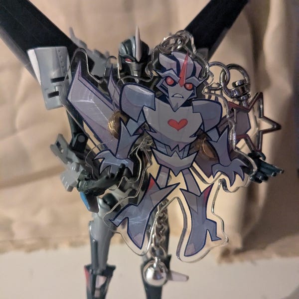 Transformers Prime Starscream Wing 3" Keychain - Etsy