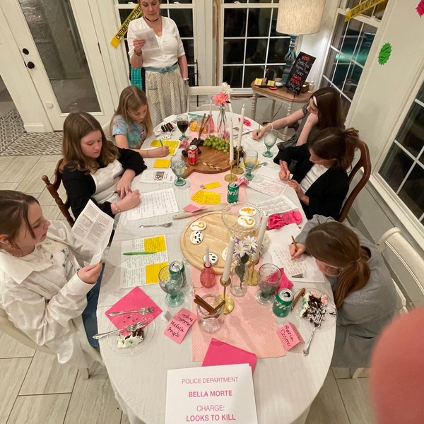 Teen Friendly Pizza Party! 6-14 Player Italian Restaurant Themed Murder ...