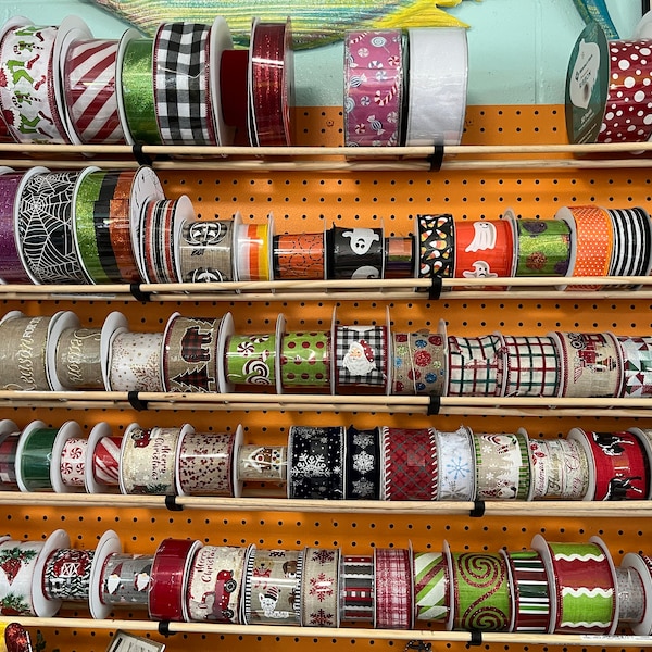 Tape Ribbon Storage and Organizer for Pegboard, Many Color Options - Etsy