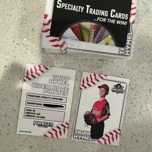 Baseball Trading Card Custom Printed Trading Card Personalized Baseball ...