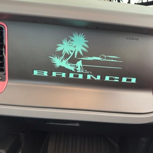 Bronco Sasquatch on the Beach Dash Decal - Etsy
