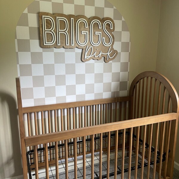 Custom Wooden Name Sign, Nursery Decor - Etsy