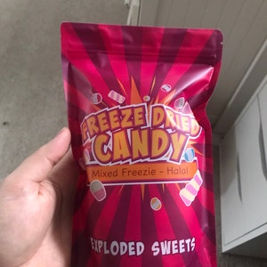 Refreshing Choos Strawberry Exploded Sweets Freeze Dried Candy UK - Etsy UK