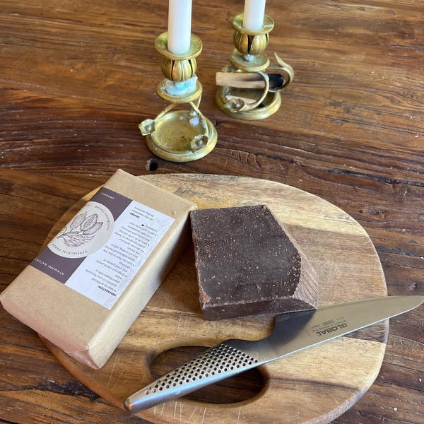 CEREMONIAL CACAO BLOCK: Peruvian Raw Cacao Paste, Organic 100% Criollo ...