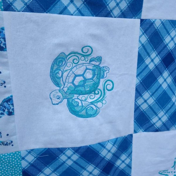SEA TURTLE EMBROIDERY - Machine Embroidery Design - Etsy