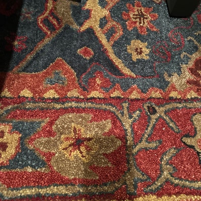 Antelope Rug Blue Wool Area Rug Runner Handmade, Grey Antelope 8x10 ...