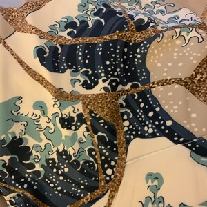 Kintsugi Art High-top Canvas Shoes Marble | Etsy