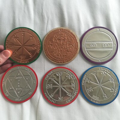 Camio Sigil Wood Burned by Hand Seal Spirit Goetia Size Aprox 8 Cm - Etsy