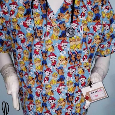 Scrub TOPS Skeletons X-ray Bones Skulls Imaging Scrub Tops for Men ...