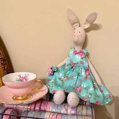Rabbits in Removable Clothes_tilda Rabbit Toy_hare Plushie_mum Daughter ...
