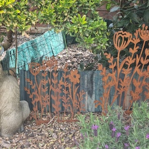 Metal Owl Fence Topper Garden Art Outdoor Ornaments Rusted Sculpture - Etsy