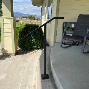 Modern Rectangle Slim Black Handrail for Stairs Modern Black - Etsy