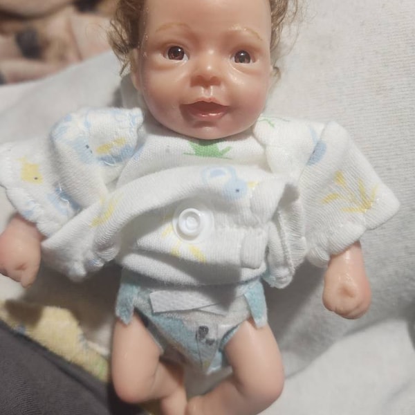 Set of 3 Made to Order.miniature Diapers for a 4"-7" Silicone Doll Ooak ...