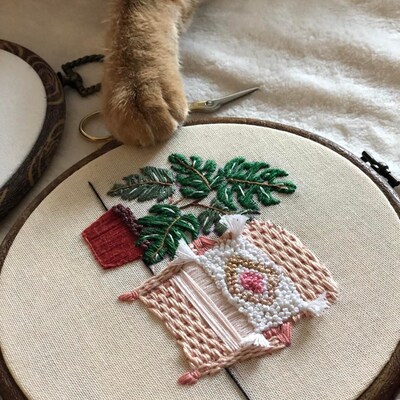 Urban Jungle Advanced Embroidery Pattern PDF Download DIY Embroidery ...