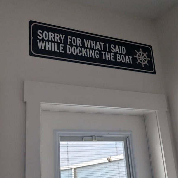 Funny Dock Sign, Boat Dock Sign, Dads Boat Decor, Boating Humor ...