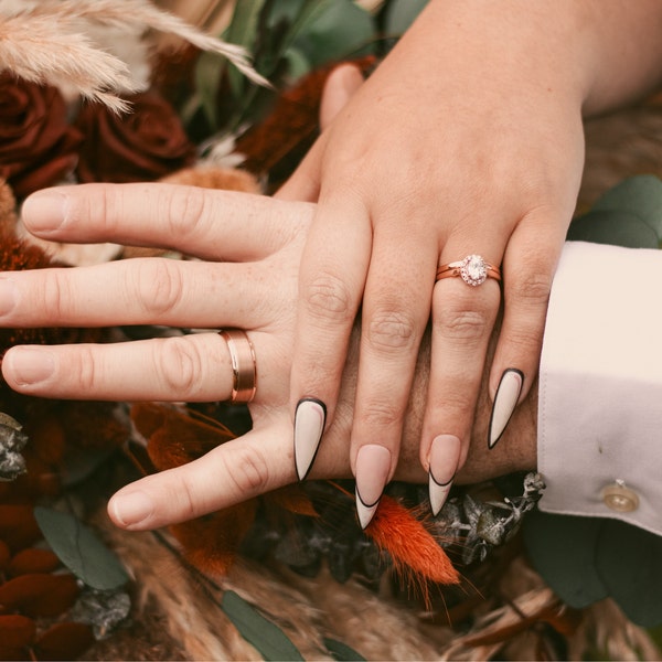 Red and Black Lady Luck Press on Nails, Reusable Press on Nails, Poker ...