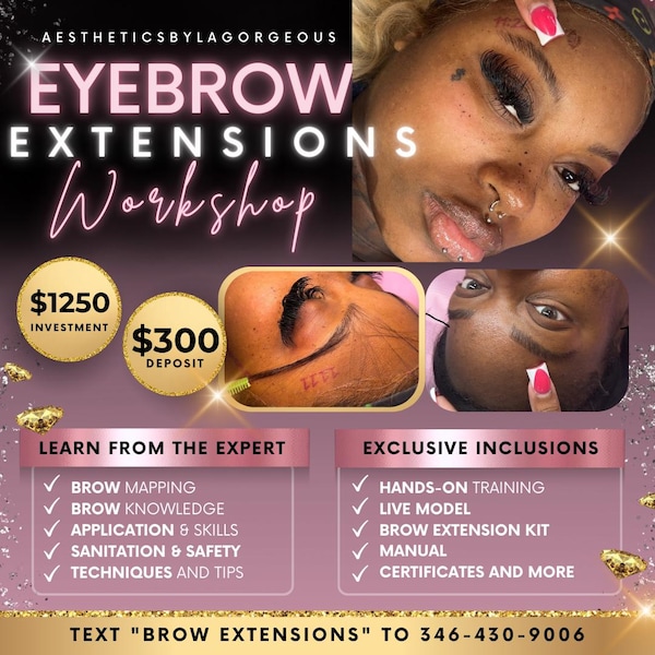 Eyebrow Masterclass Flyer, DIY Flyer Template Design, Eye Brow Tint ...