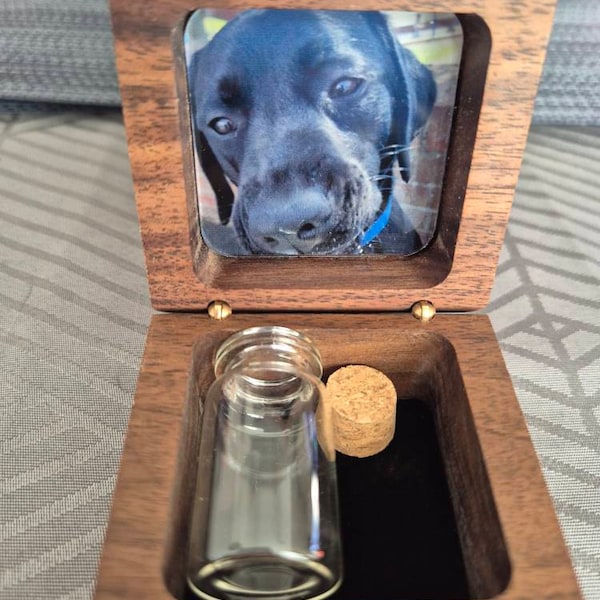 Custom Wooden Pet Fur Keepsake,wooden Pet Memorial Box,personalized Pet ...